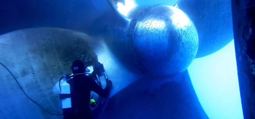 Propeller Polishing – APEX Underwater Services